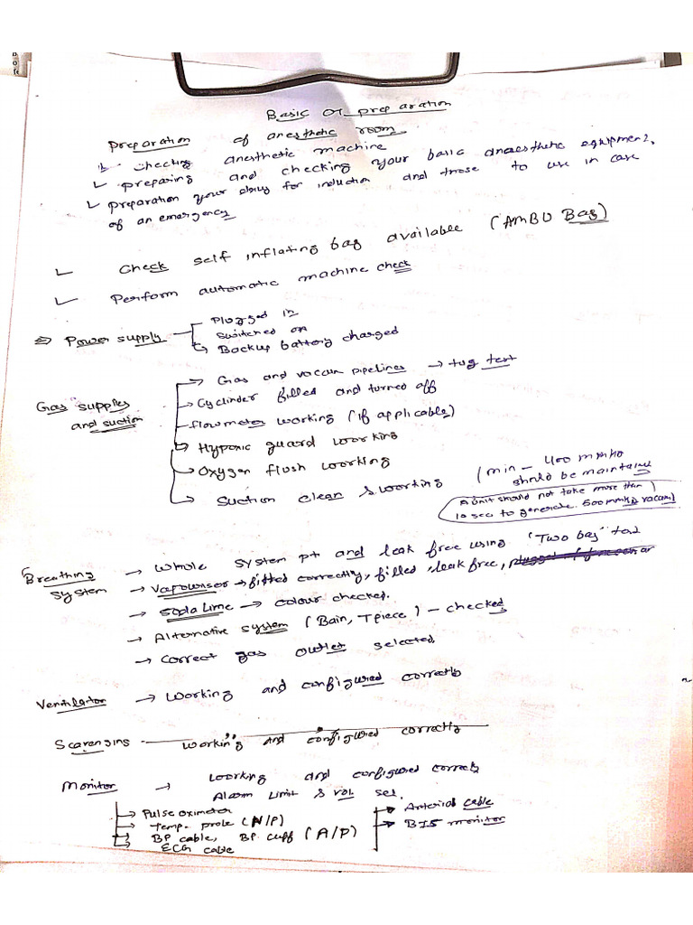 Basic Ot Preparation | PDF