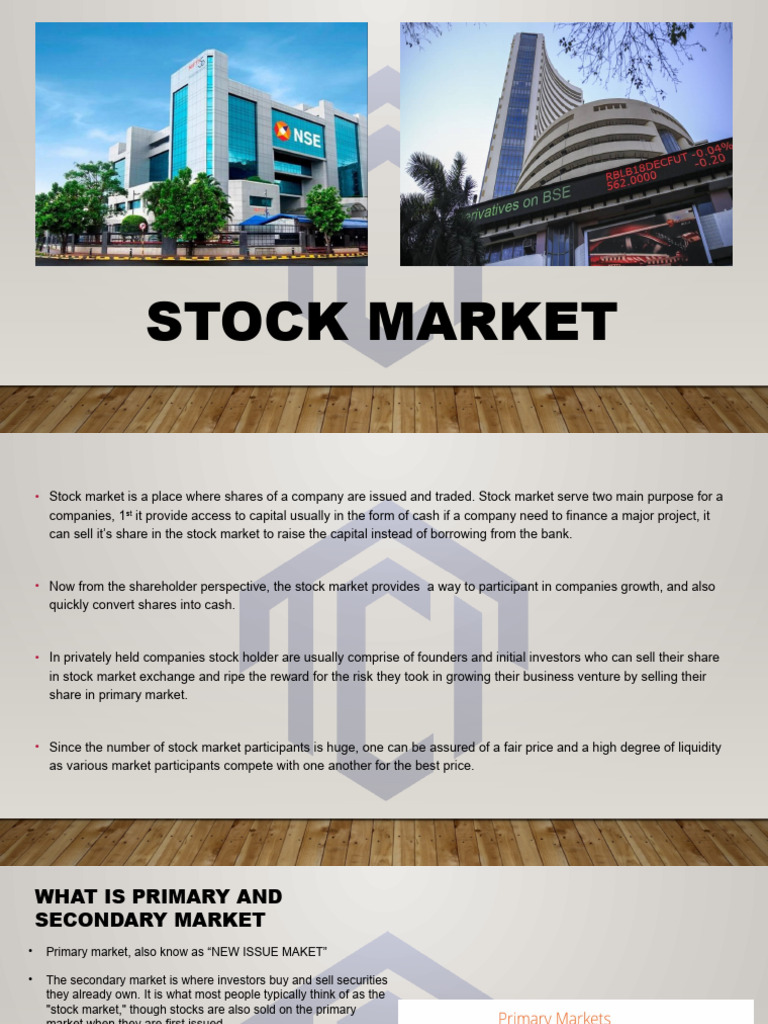 Understanding Primary and Secondary Markets | PDF | Stocks | Financial ...