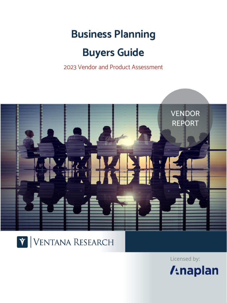 Ventana Research Buyers Guide Business Planning | PDF | Usability ...
