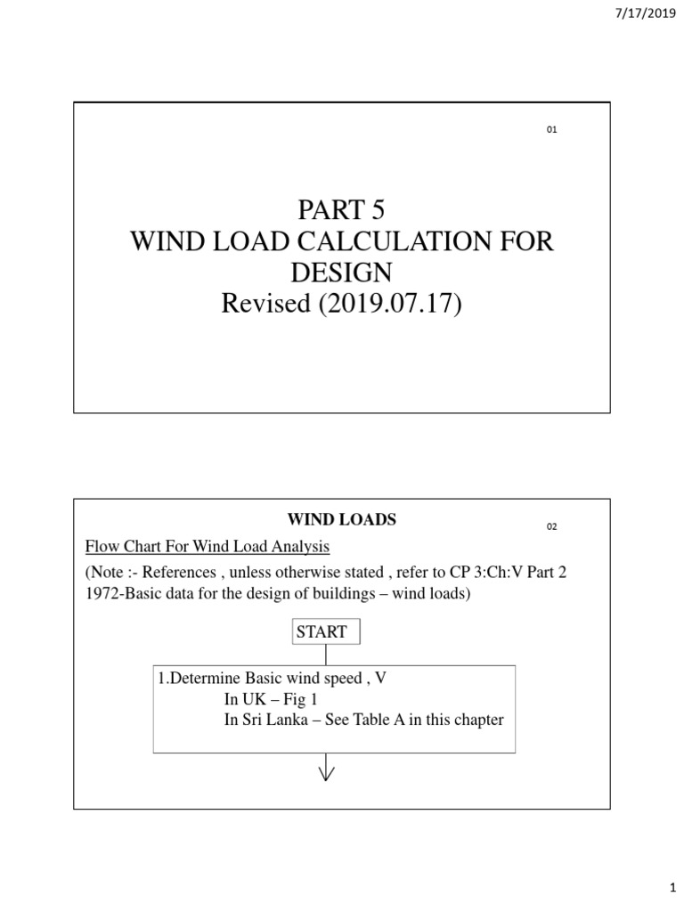 PART 5 WIND LOAD example | PDF | Wound | Wind Speed