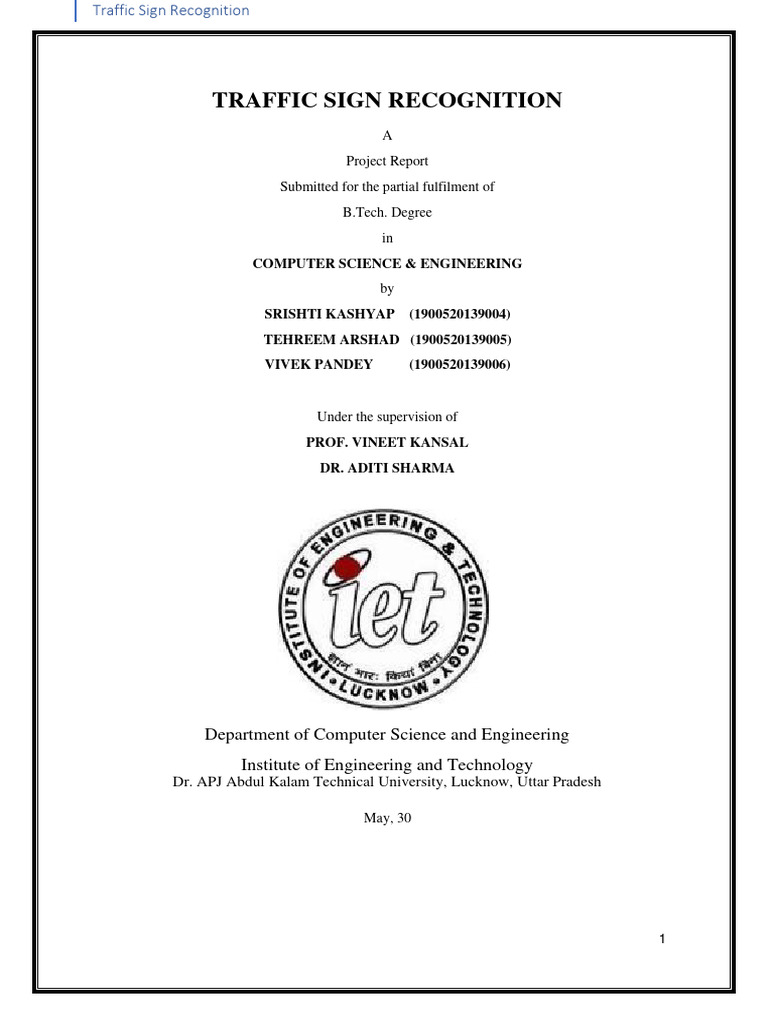 Traffic Sign Recognition Report | Download Free PDF | Artificial Neural ... Traffic Sign Recognition Report | Download Free PDF | Artificial Neural ...
