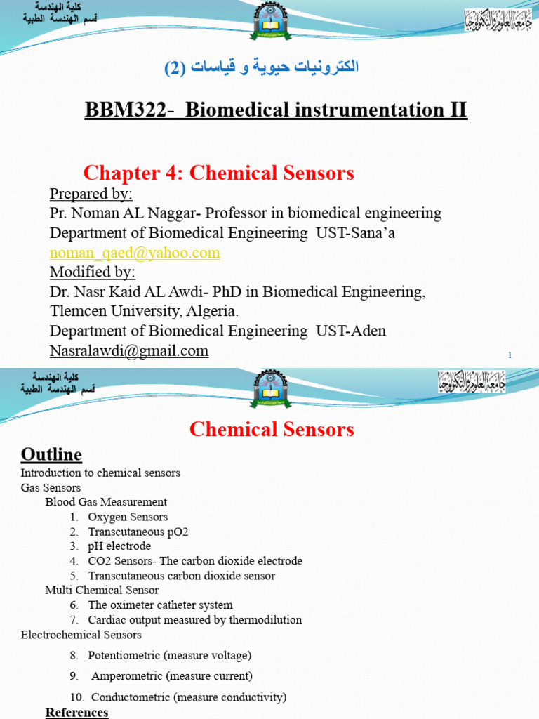 Chapter 4 Chemical Sensors | Download Free PDF | Physical Chemistry | Applied And ...