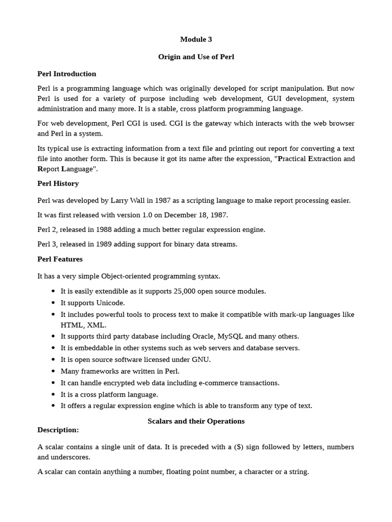 WT - Unit - 3 (Except Last Topic) | PDF | Perl | Computer Engineering