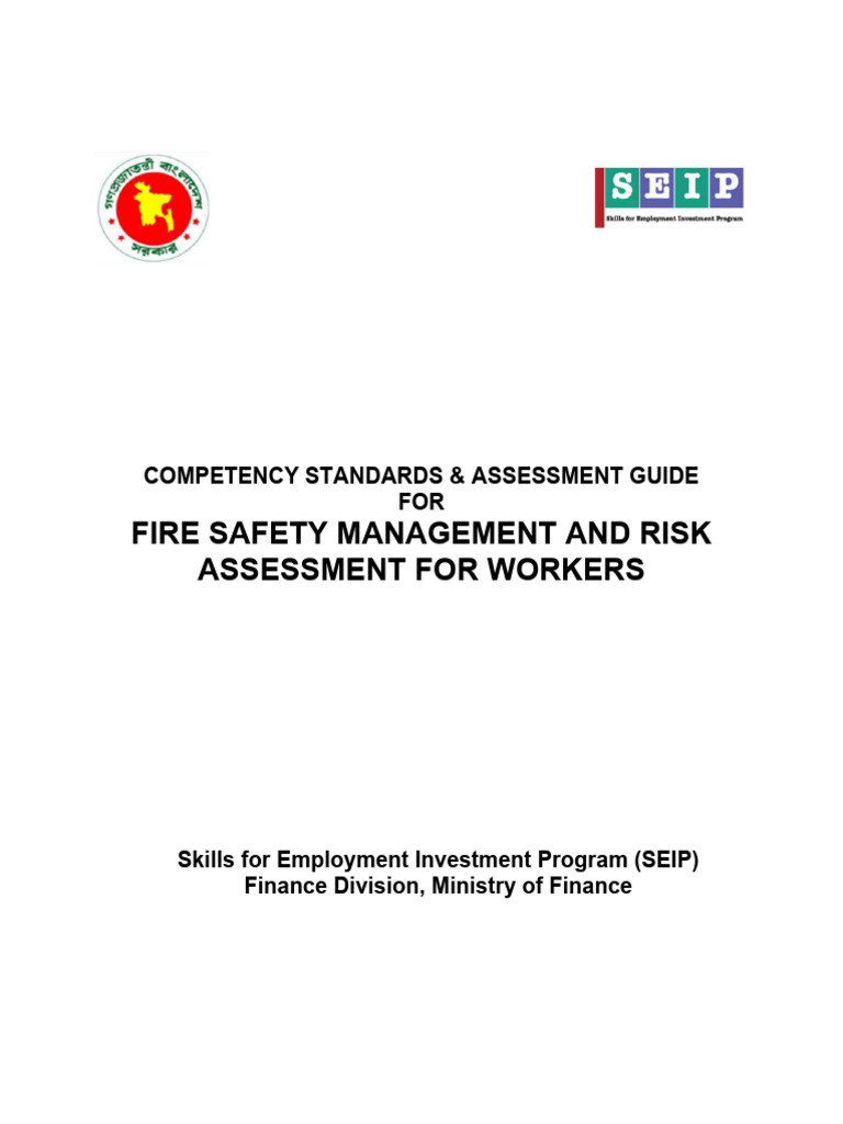 Competency Standard and Assessment Guide of Fire Safety Worker S Level ...