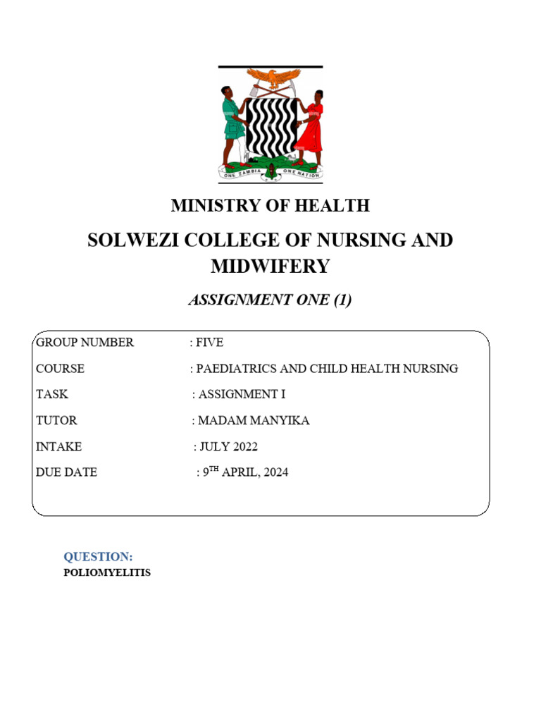 .Nursing Care Plan Poliomyelitis - 1713521478901 | PDF | Medical ...