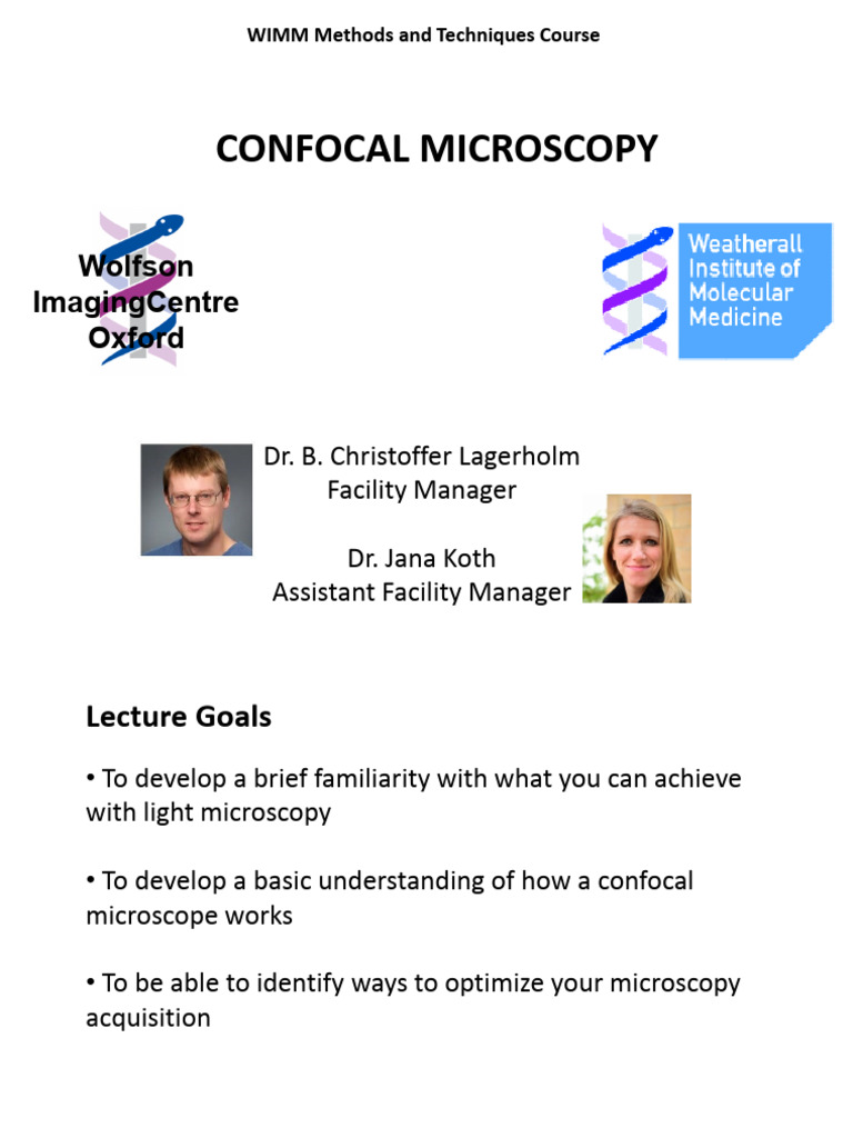 Confocal Microscopy Overview and Techniques | PDF | Confocal Microscopy ...