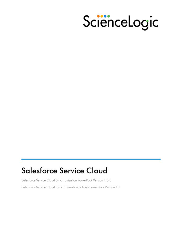 Sciencelogic Salesforce Service Cloud 1-0-0 | PDF | Trademark | Soap