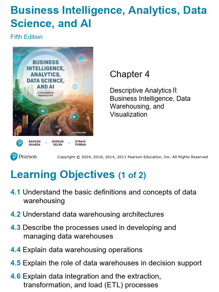 Ch 04 PPTaccessible | PDF | Data Warehouse | Business Intelligence