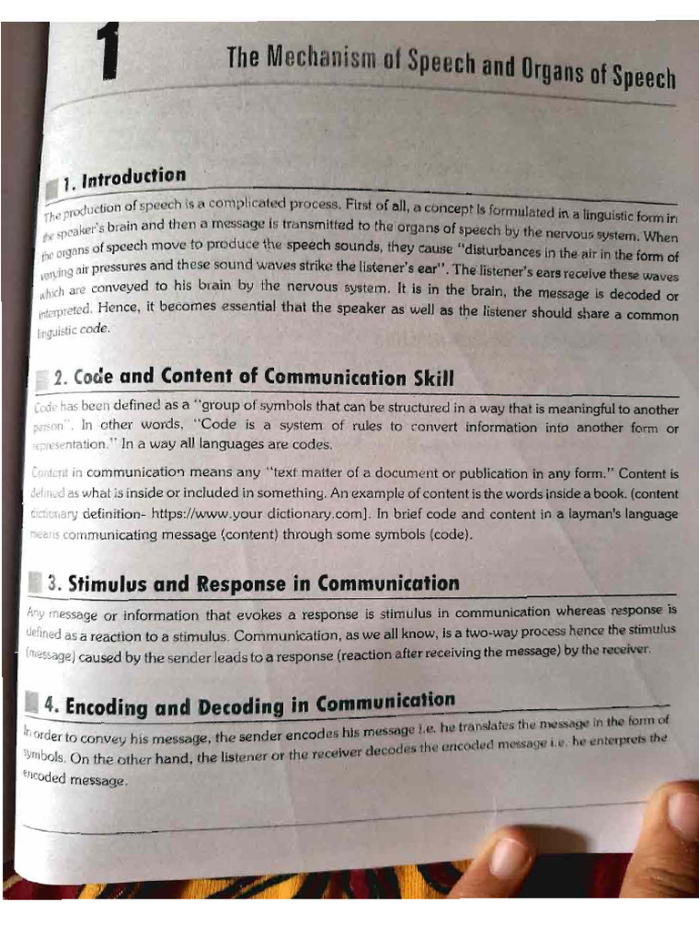 Speech Mechanism and Organs of Speech MOD 2 | PDF