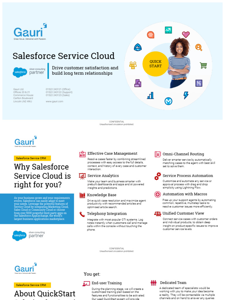 Gauri Salesforce Service CRM QuickStart v6 | PDF | Customer Relationship Management | Cloud ...