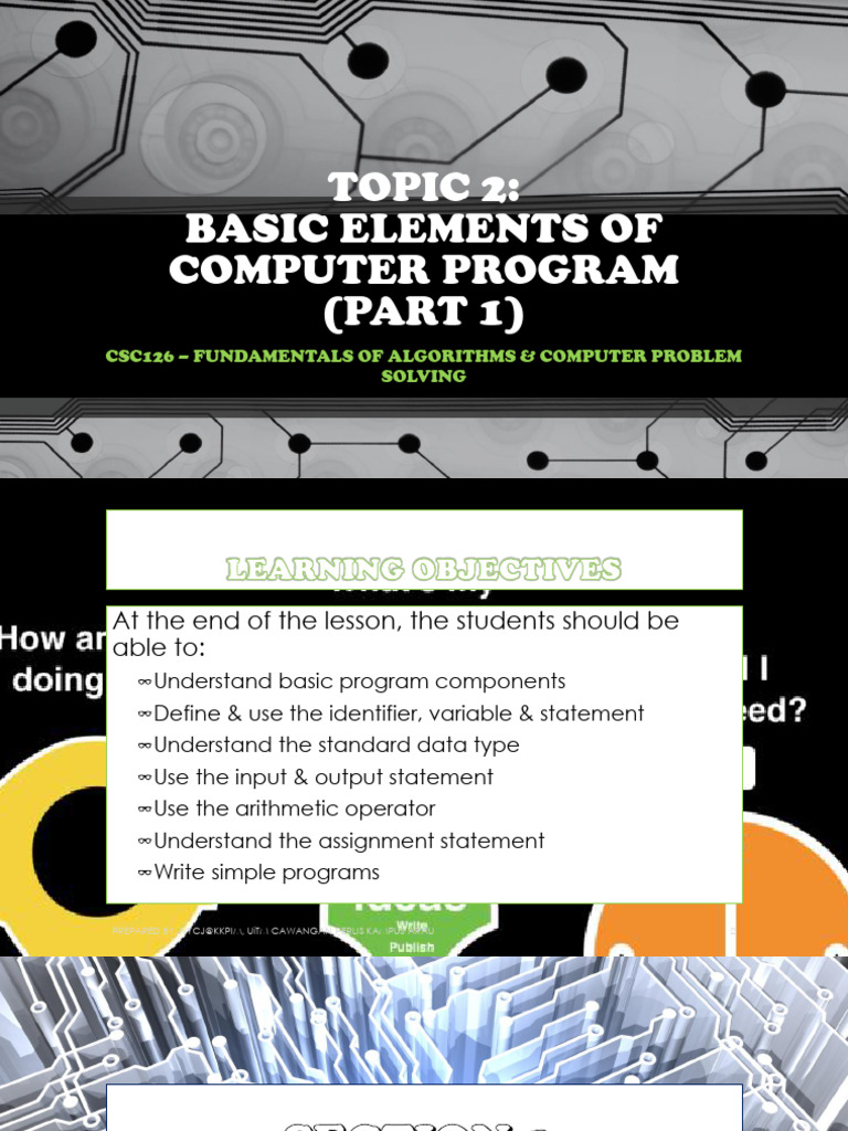 Topic 2 - Mac2024 | PDF | Computer Program | Programming