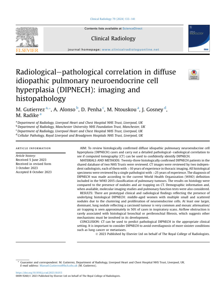 Radiological Pathological Correlation In Di Pdf Positron Emission