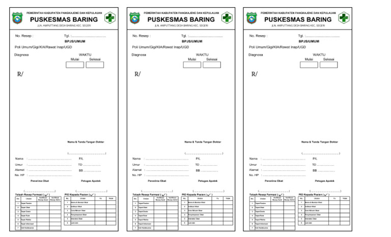 Blanko Resep | PDF