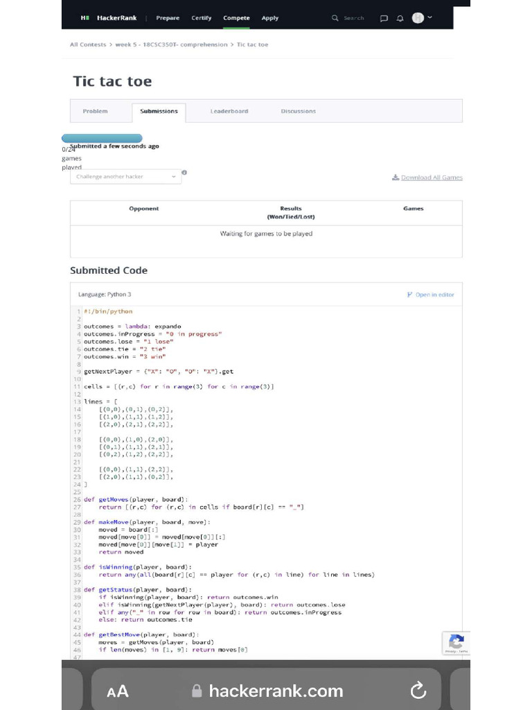 Hackerrank Week5 | PDF