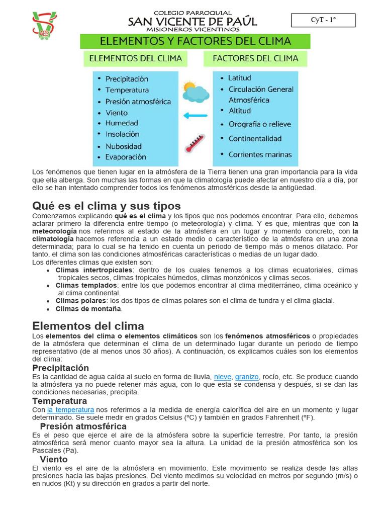 Climas Variedad | PDF | Clima | Herida