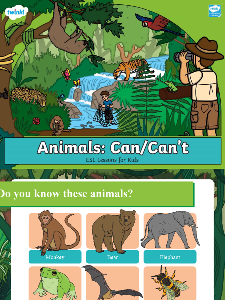 Animals Can and Can't for Kids | PDF | Zoology