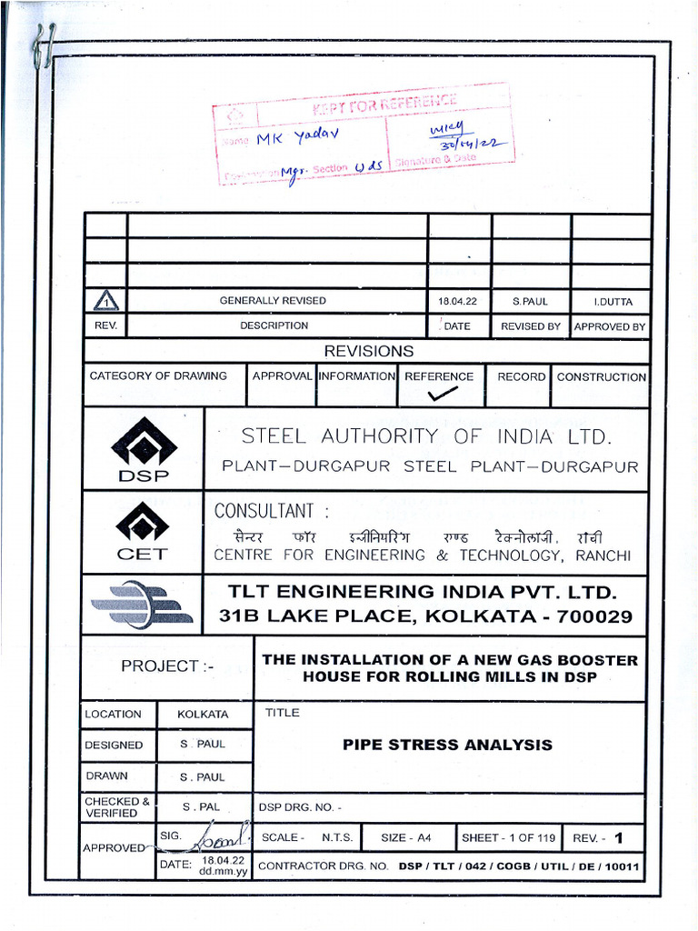 Pipe Stress Analysis R-1 | PDF | Pressure | Building Engineering
