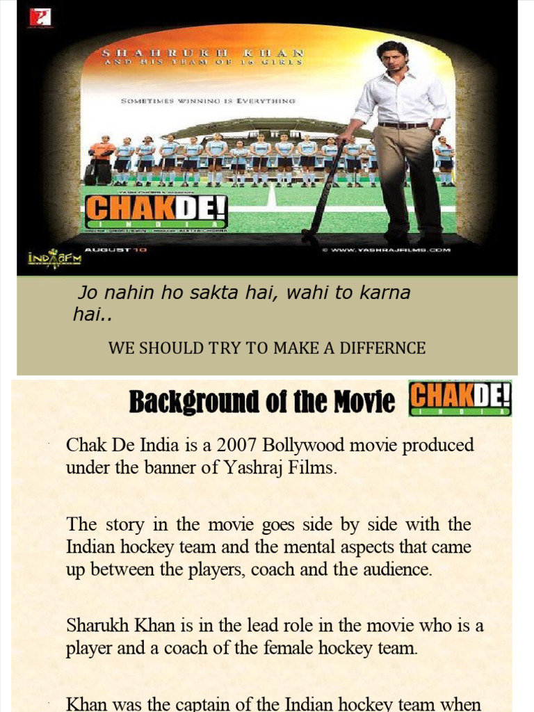 OB - Chak de India | PDF | Leadership | Group Decision Making