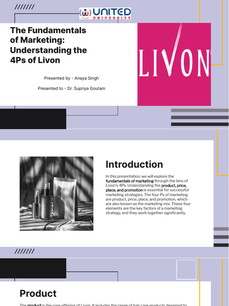 The Fundamentals of Marketing Understanding The 4ps of Livon ...