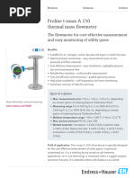 Proline t-mass F 300 Flowmeter Overview | PDF | Flow Measurement ...