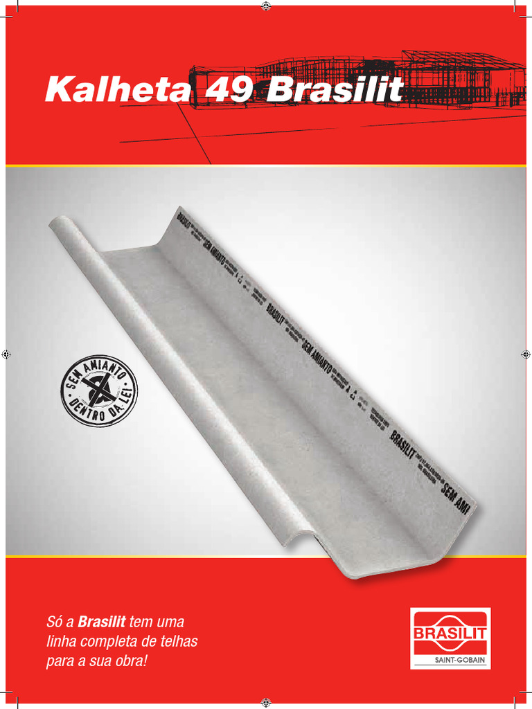 Telha Kalheta 49 Brasilit: Especificações e Montagem | PDF | Parafuso ...