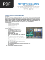 SINGLE STAGE AIR COMPRESSOR Lab | PDF | Piston | Engines