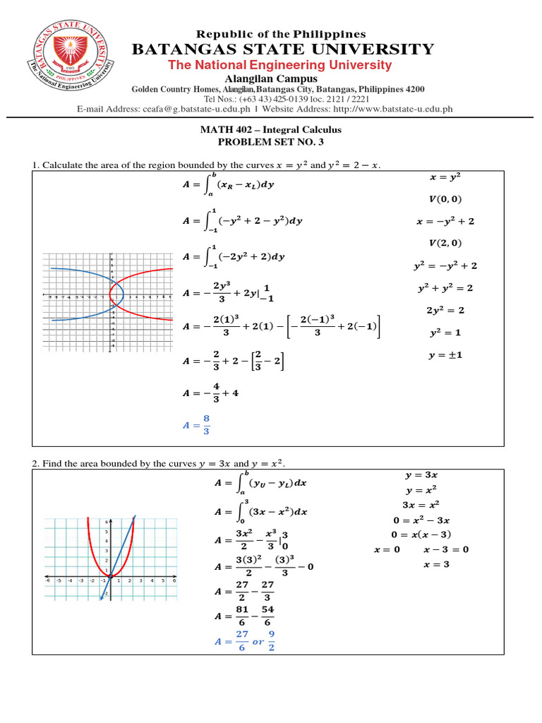 PROBLEM SET NO. 3 - Key To Corrections | Download Free PDF | Analytic Geometry | Mathematics