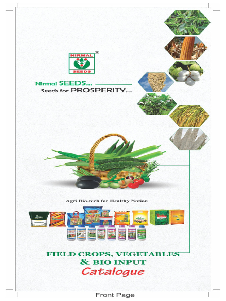 Field Crops, Vegetables & Bio Input Catalogue English.. | PDF