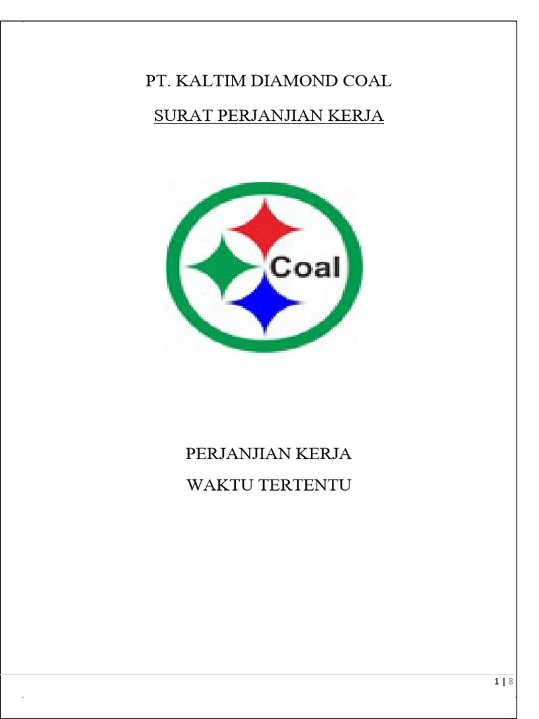 Draft Perjanjian Kerja KDC | PDF