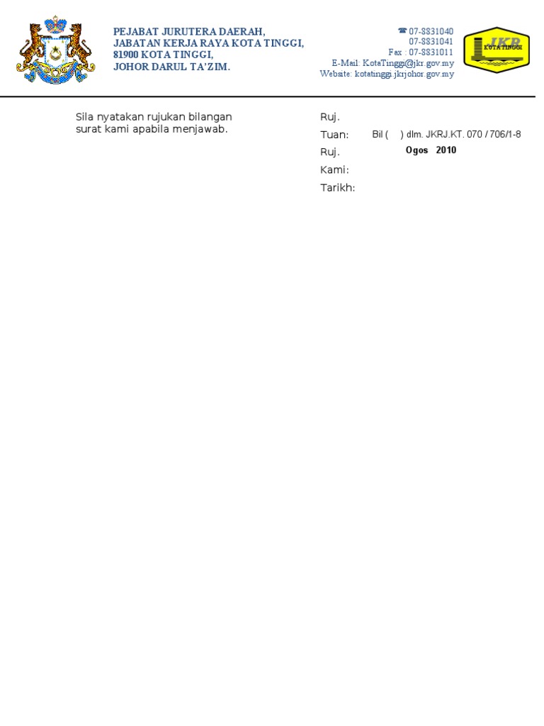 Letter Head JKR | PDF