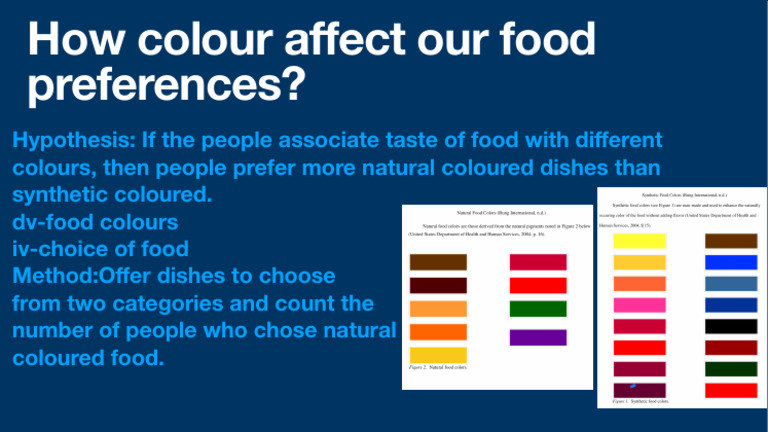 Color's Impact on Food Choices | PDF | Wellness