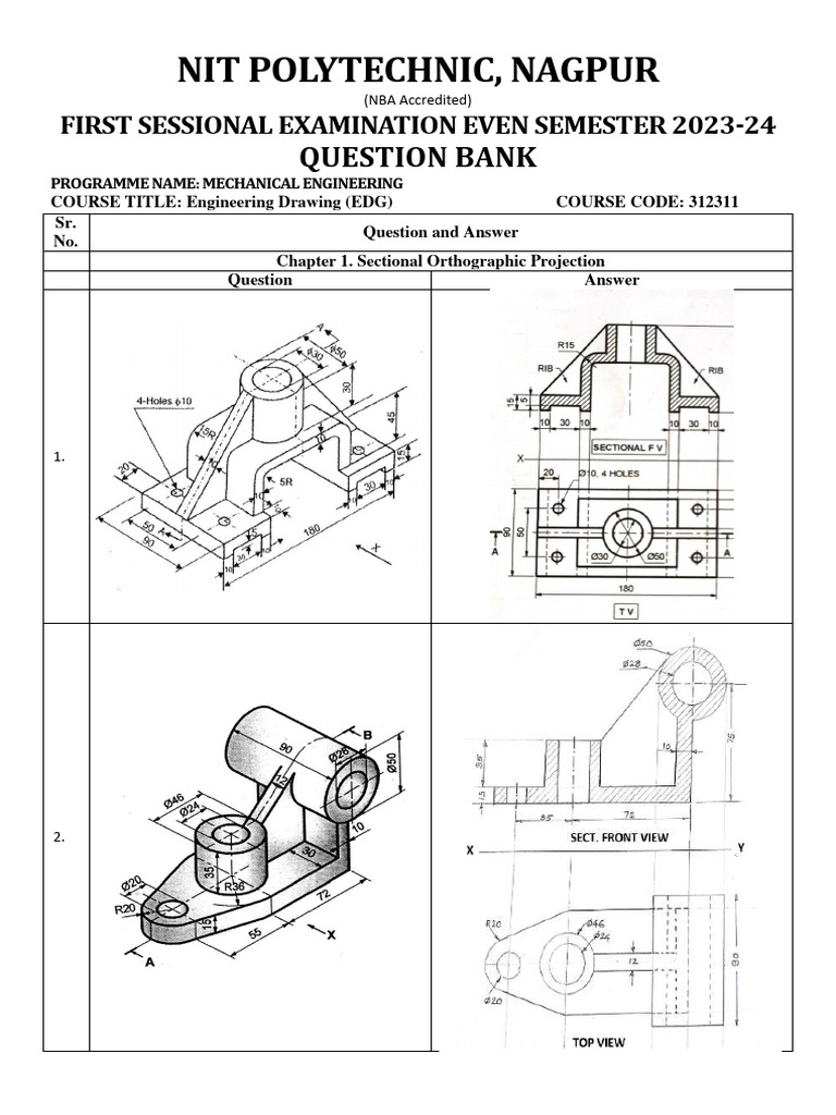 Question Bank For EDG SE-1 | PDF