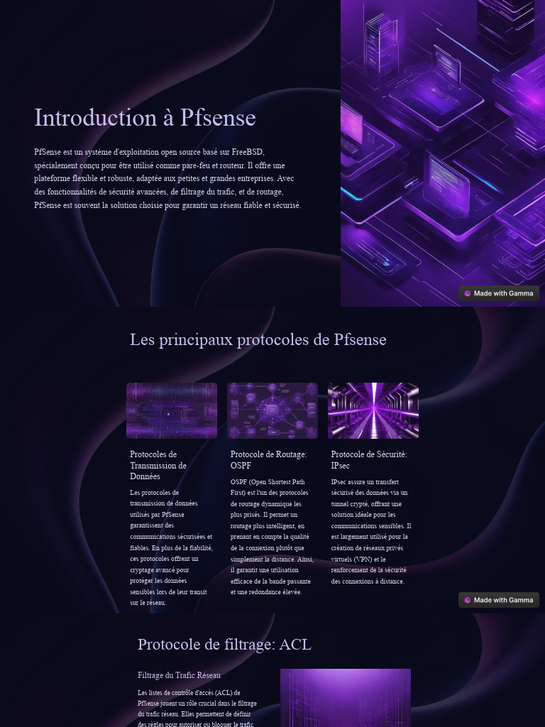 Introduction A Pfsense | PDF | Réseau informatique | Protocoles de ...