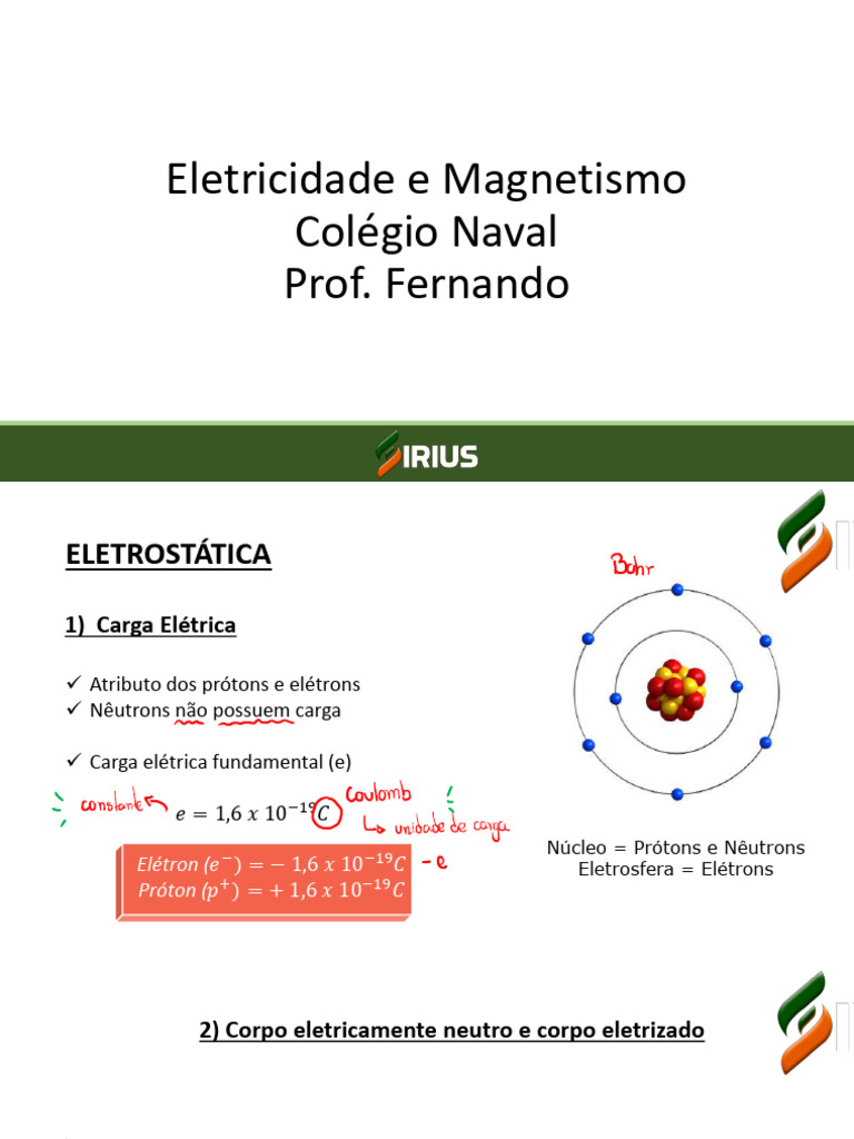 Eletromag Colégio Naval Completo Final | PDF | Resistência elétrica e condutividade | Magnetismo