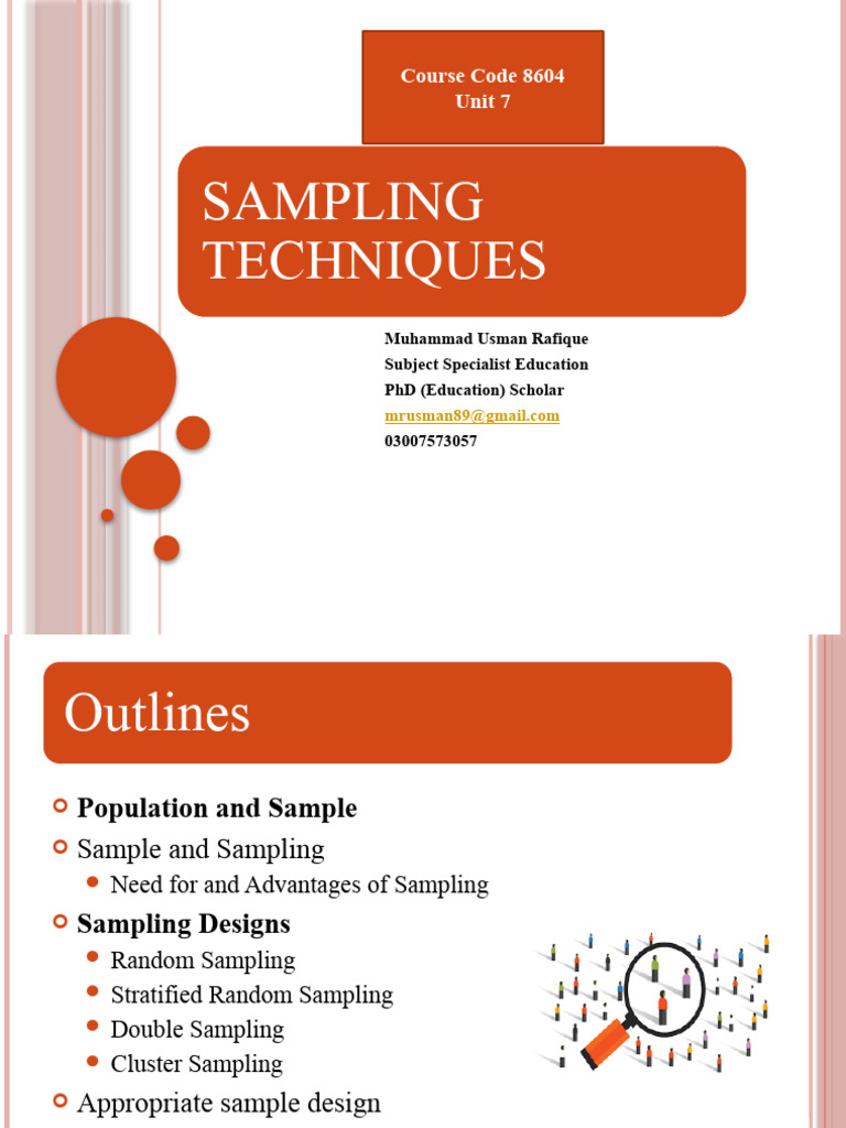 Unit 7 8604-2 | PDF | Sampling (Statistics) | Statistics
