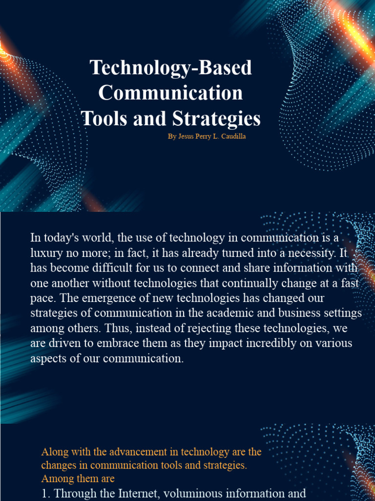 Technology Based Communication Tools 5 | PDF | Internet | Internet Forum