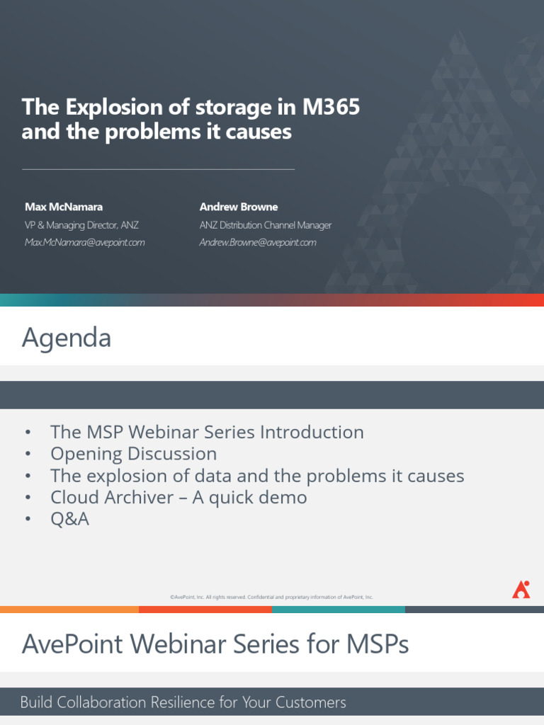 Explosion of Storage in M365 and The Problems It Causes | PDF | Cloud ...