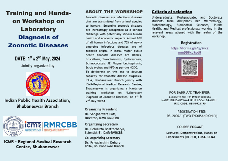 Brochure - Zoonotic Disease Workshop - Final | PDF | Infection ...