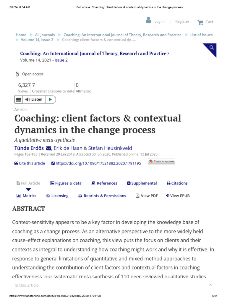Client Factors & Contextual Dynamics | PDF | Qualitative Research ...