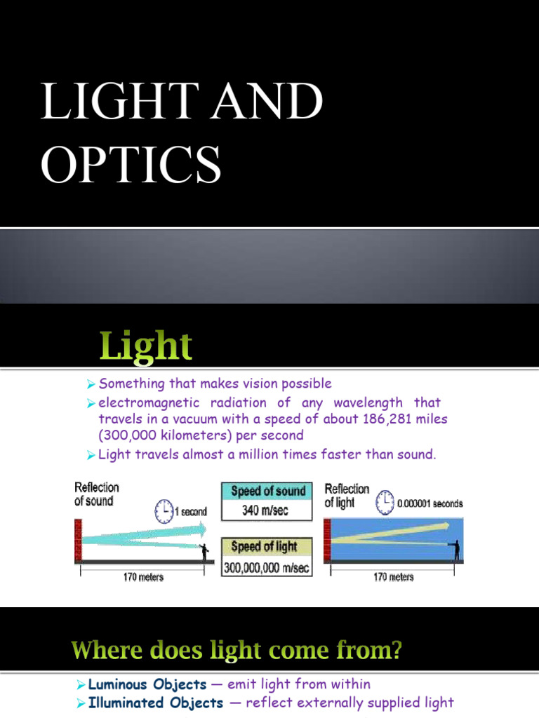 Light and Optics | Download Free PDF | Light | Telescope