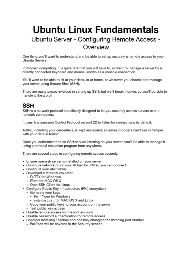 1.1 Server-Remote-Overview | PDF