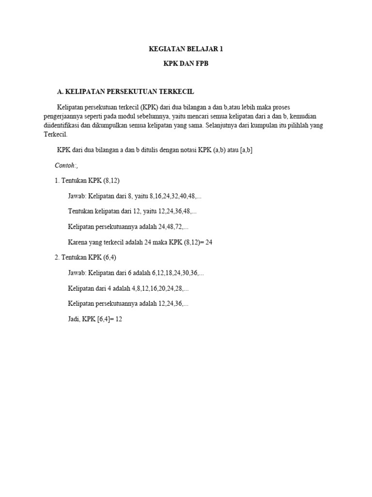 MKLH Matematika | PDF