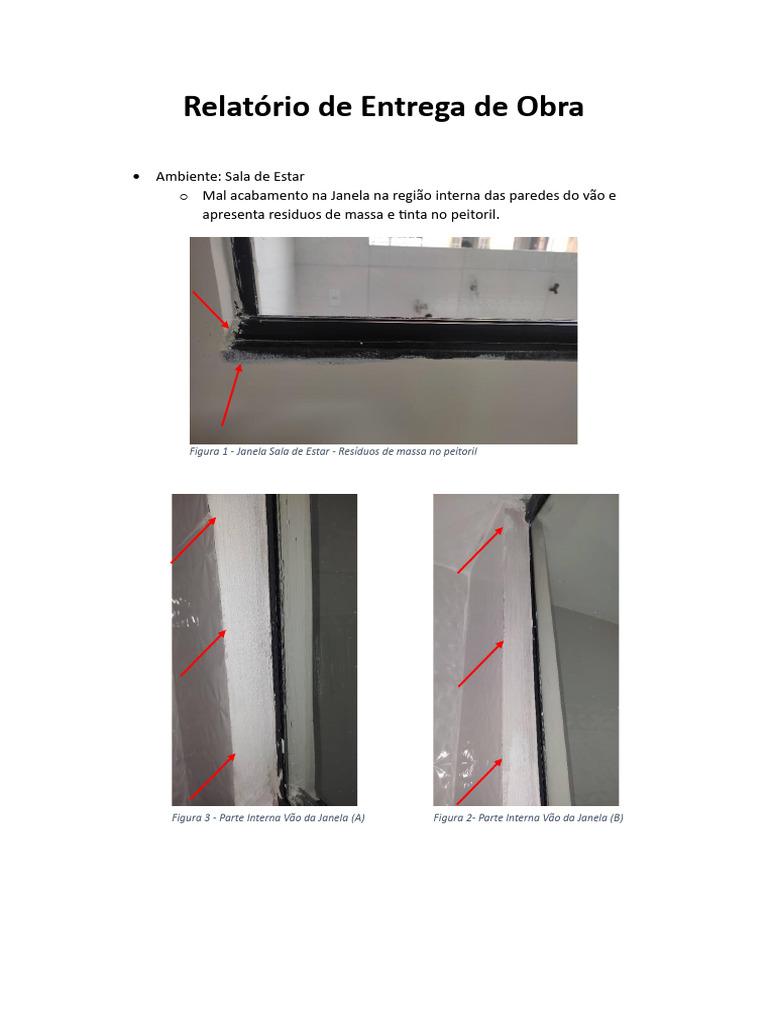 Relatório de Entrega de Obra | PDF