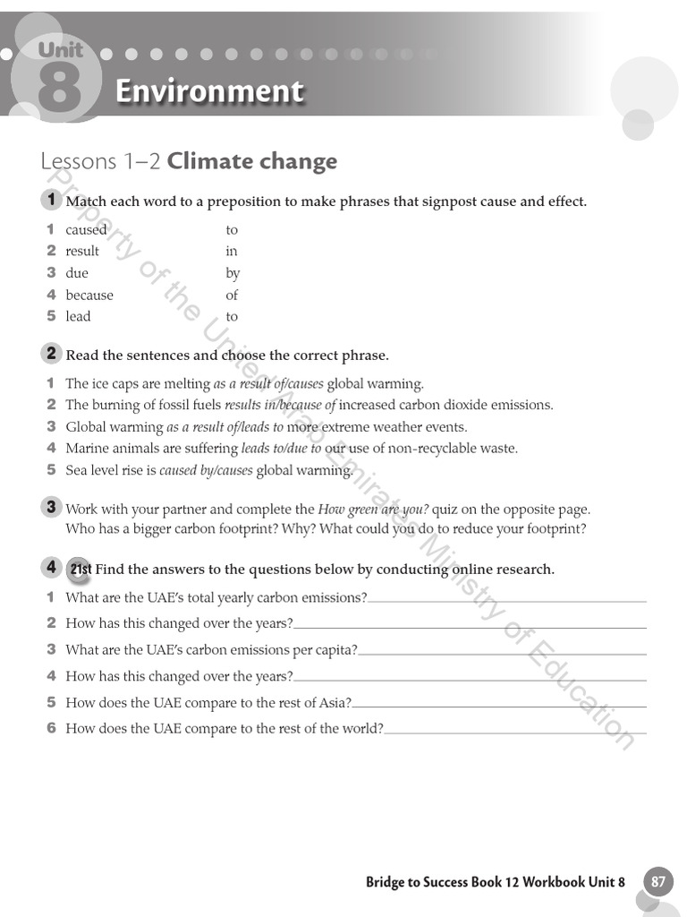 11 Advanced WB T3 2021-2022 Unit 8 | PDF | Recycling | Waste