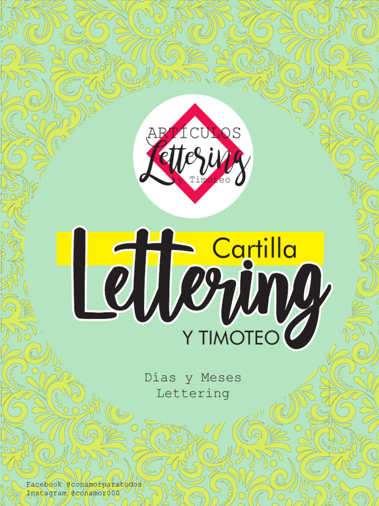 Guía de Lettering: Días y Meses | PDF