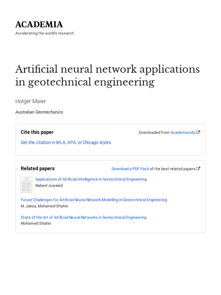 Artificial - Neural - Network - Applications - I20220415 1 6todik With Cover Page v2 | PDF ...