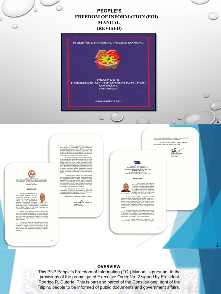 People'S Freedom of Information (Foi) Manual (Revised) | PDF | Freedom Of Information Laws By ...