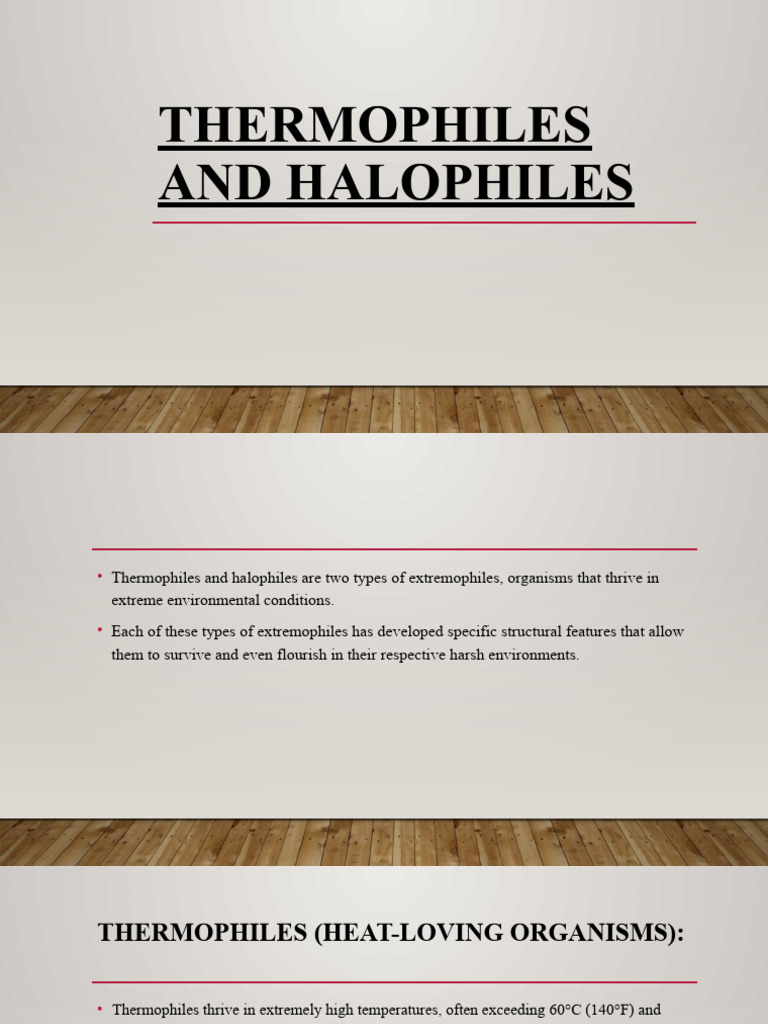 Thermophiles and Halophiles | Download Free PDF | Cell Membrane | Cell (Biology)