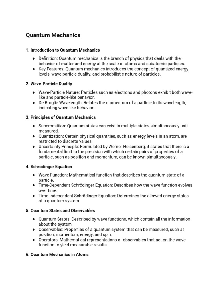 Quantum Mechanics | PDF | Quantum Mechanics | Wave Function