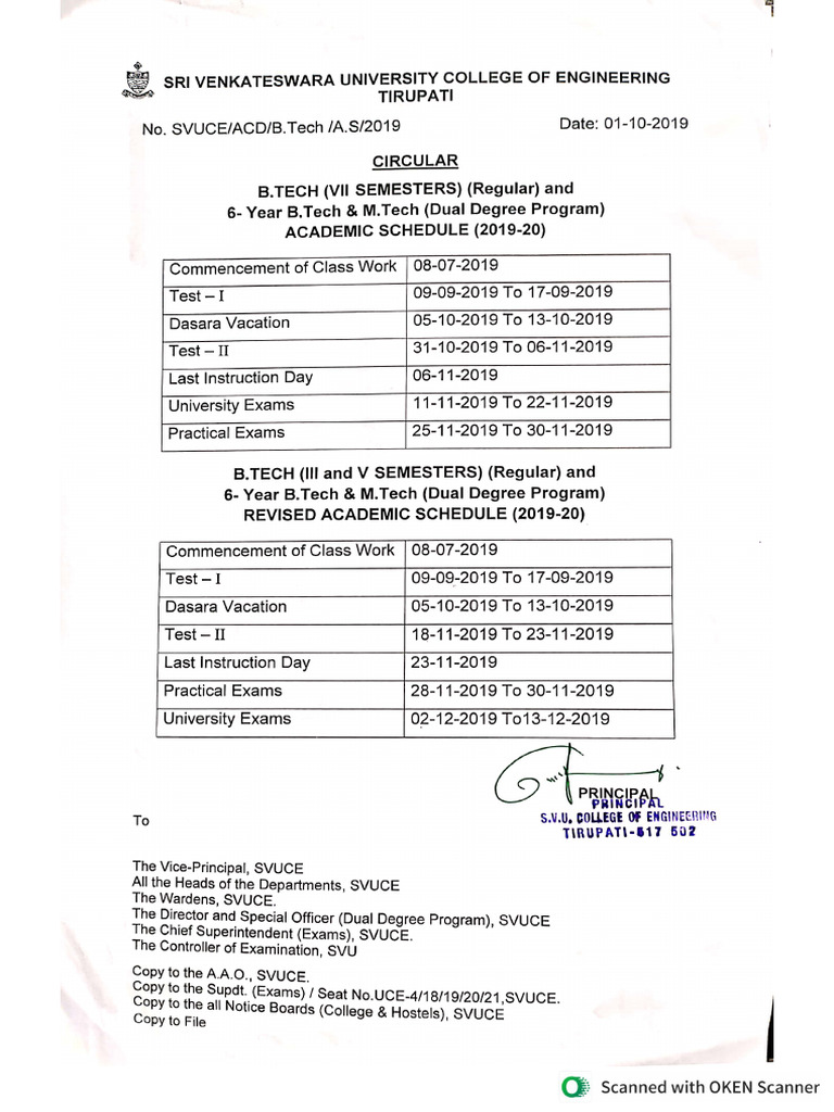 Academic Schedule | PDF